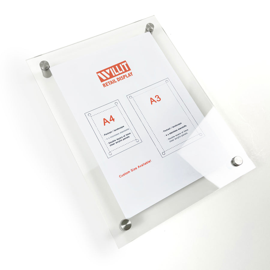 Wall Mount Acrylic Sign Holder – Willit Retail Display
